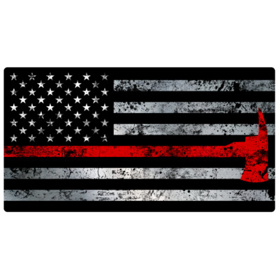 REFLECTIVE Thin RED LINE AXE Flag Sticker FS2034-REF | eBay