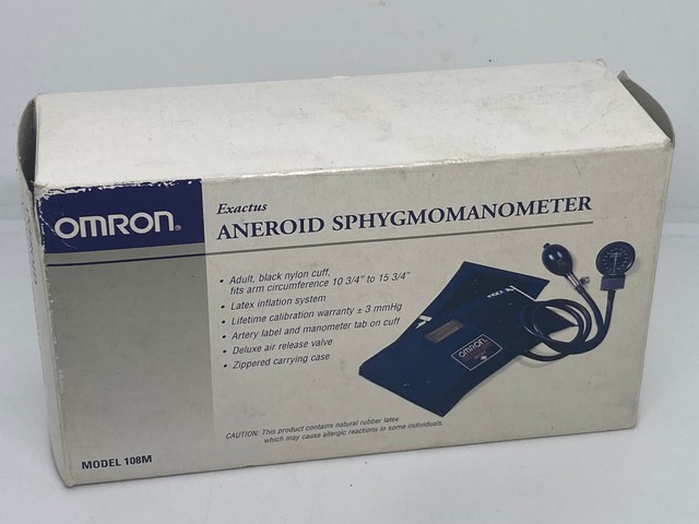 Omron Aneroid Sphygmomanometer Adult Black 108m 1 Each for sale online ...