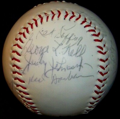 Red Ruffing Cool Papa Bell Mel Allen Coveleski Waner Cronin Signed ...
