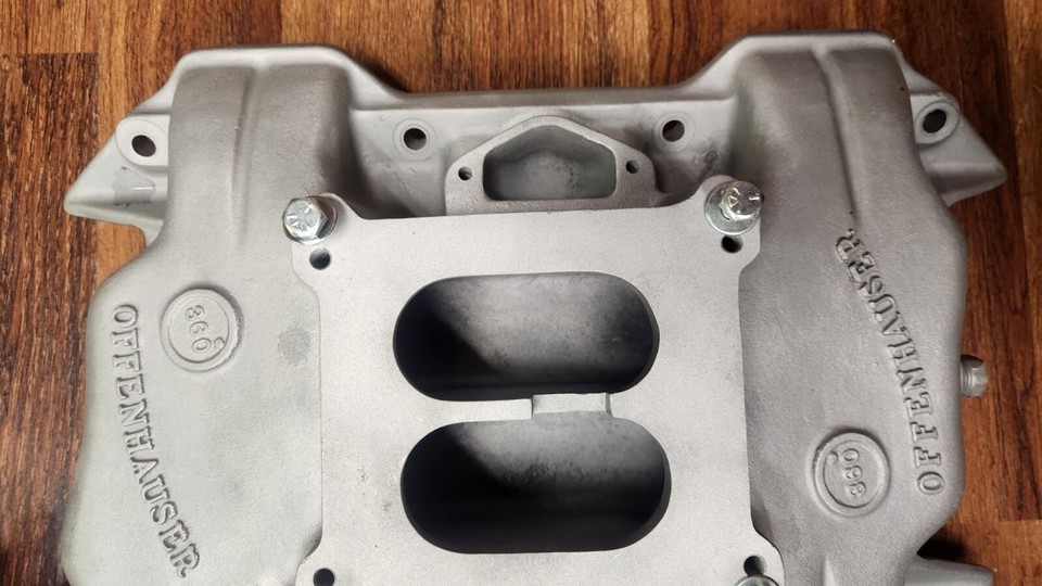 Offenhauser Dodge Mopar 383 400 Aluminum Intake Manifold Rare ...