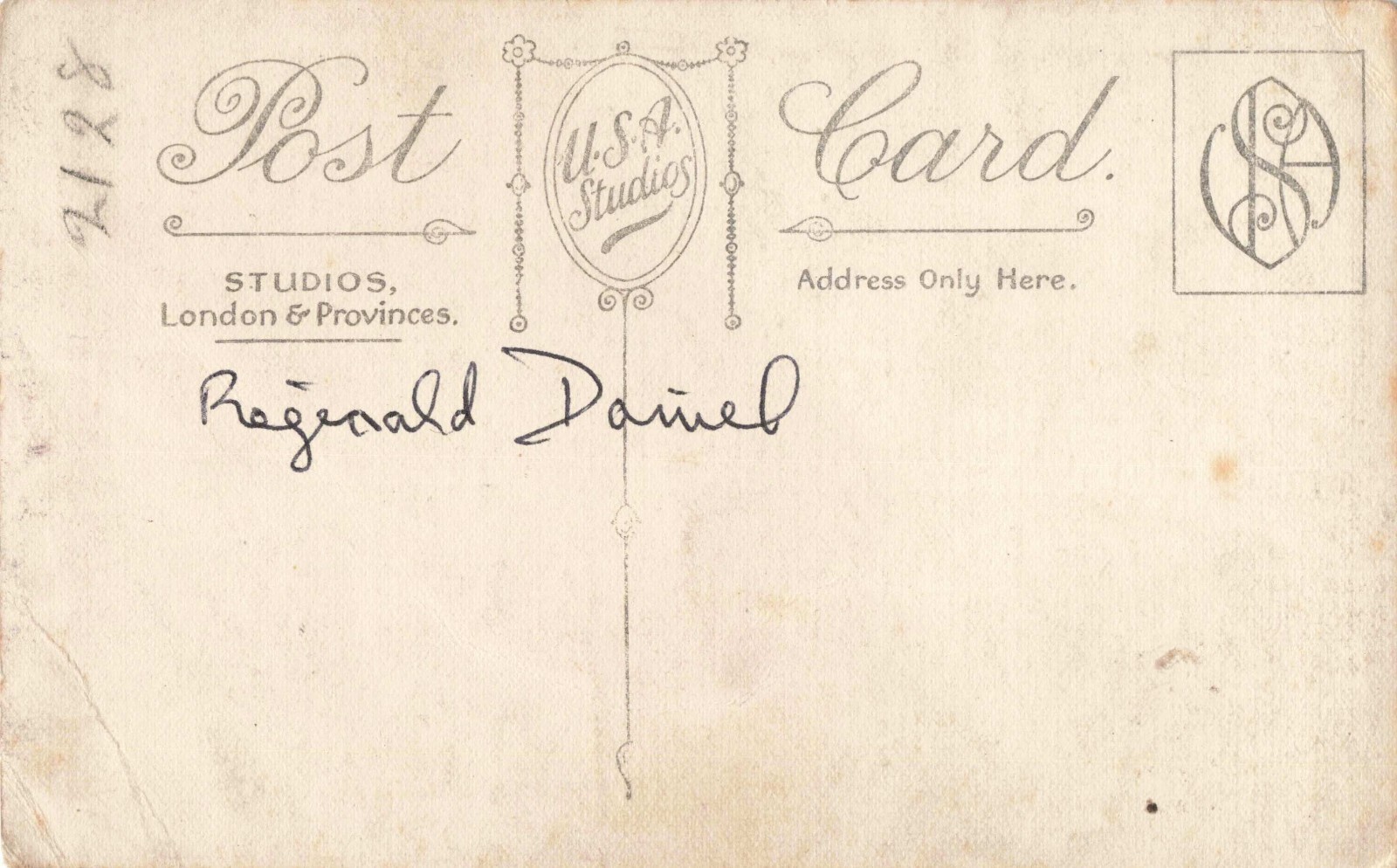 Postcard RPPC Man Suit Tie Lapel Pins Name Reginald Daniel | eBay