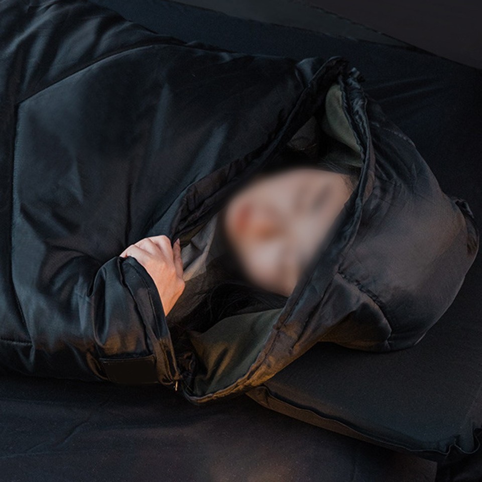 Ergonomic Outdoor Bag Portable Sleeping Bag For Chilly Nights For Side ...