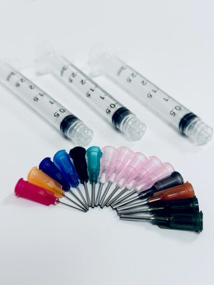 3pcs 3ml Syringes & 15pcs Mix Blunt Tip Needles Glue, Ink, Dispensing ...