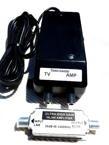 50dB MAST MOUNTED HDTV PREAMPLIFIER plus INLINE SIGNAL BOOSTER | eBay