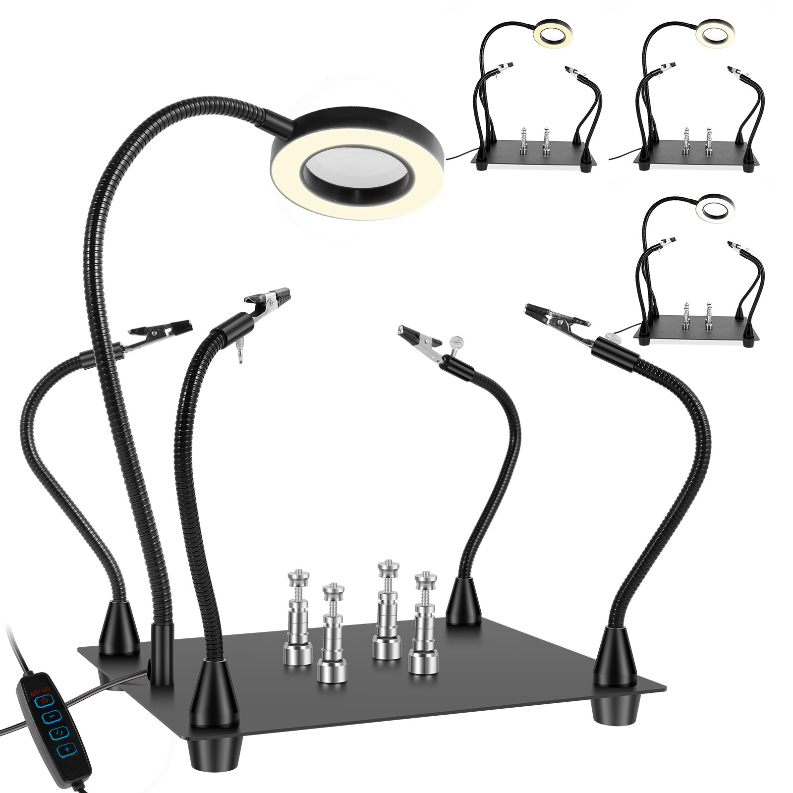 Helping Hands Soldering Station Magnetic Helping Arms Soldering Stand ...
