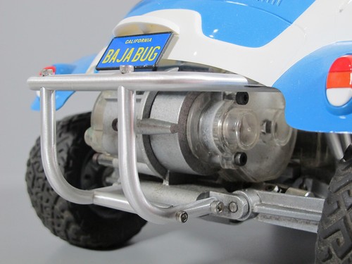 Rear Aluminum Motor Bumper Guard Tamiya 1/10 RC Sand Scorcher Super ...