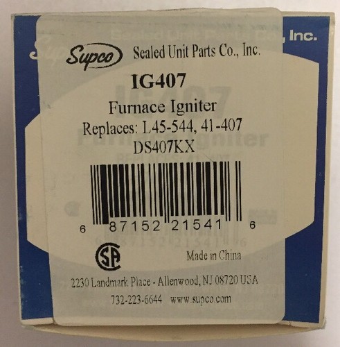SUPCO UNIVERSAL FURNACE IGNITER IG407 | eBay