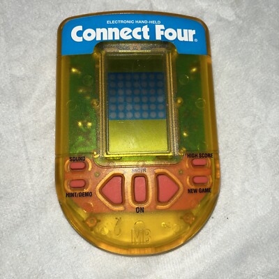 Milton Bradley MB CONNECT FOUR 4 Electronic Handheld Travel Game 1995 ...