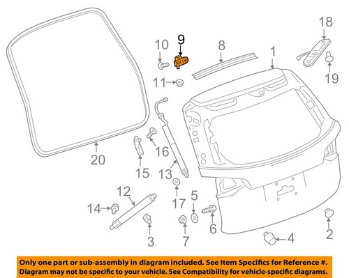 GM OEM 18-24 Equinox,Terrain Lift Gate Gate Hardware-Hinge 23462566 | eBay