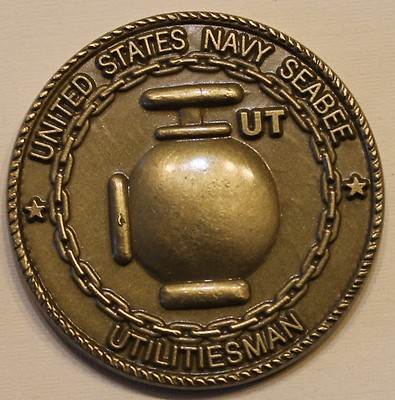 US Navy Seabee CB Utilitiesman UT Rate Navy Challenge Coin | eBay