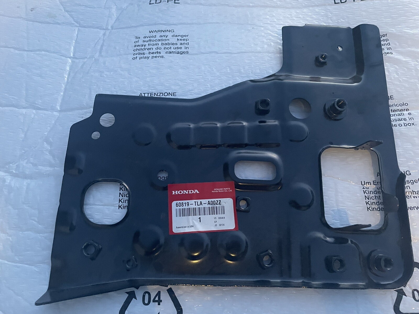 Genuine Honda Flange R Front Bumper Beam Extension 60819-TLA-A00ZZ for ...