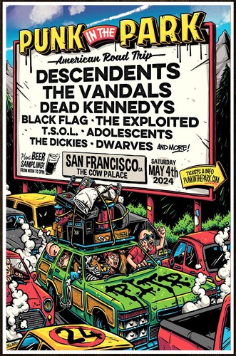 DESCENDENTS VANDALS DEAD KENNEDYS TSOL Punk In The Park 2024 Ltd Ed ...