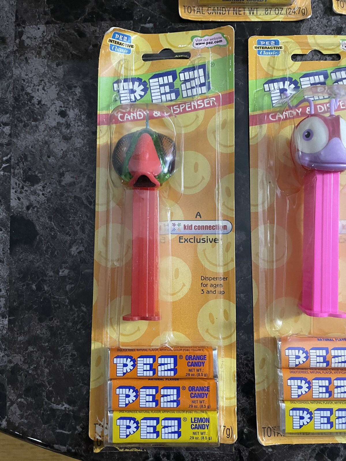 PEZ Bugz Crystal Dispenser RARE 2000 Kid Connection Exclusive Full Set ...