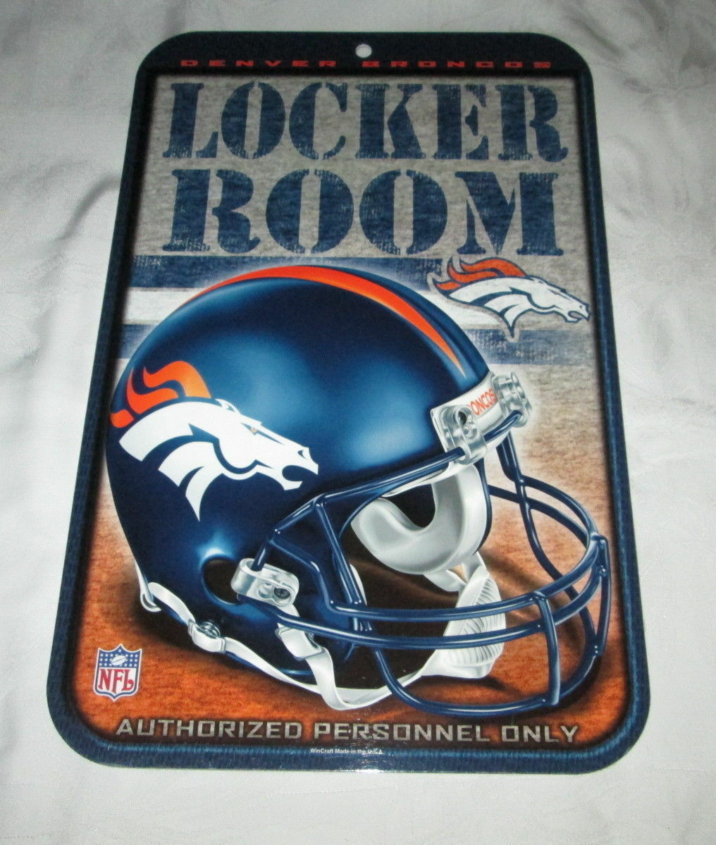 Large DENVER BRONCOS LOCKER ROOM SIGN #01 - NEW | eBay
