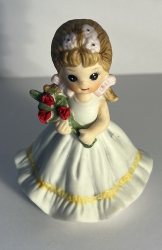 JOSEF GEORGE GOOD CERAMIC PORCELAIN JUNE CALENDAR GIRL FIGURINES HAND ...