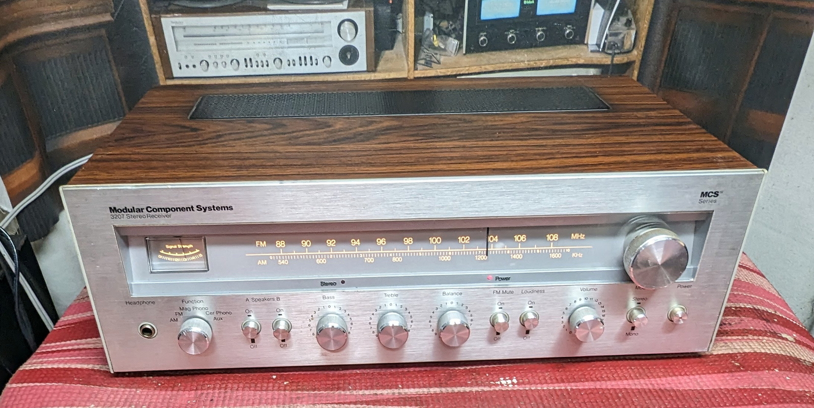 MCS 3207 stereo receiver with wood case See Discription for sale online ...