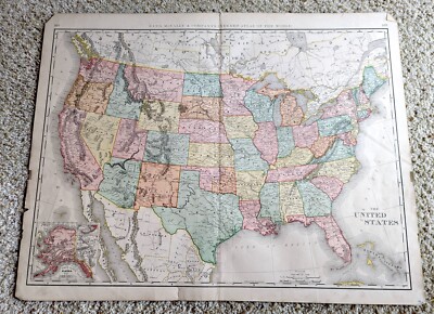 Entire US - Vintage Atlas Map