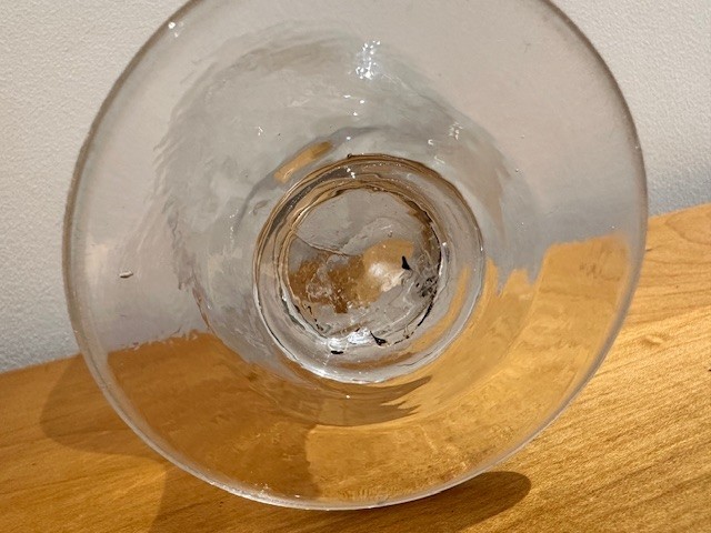 Large Georgian Antique Clear Glass Bucket Bowl Rummer Drinking Hand ...