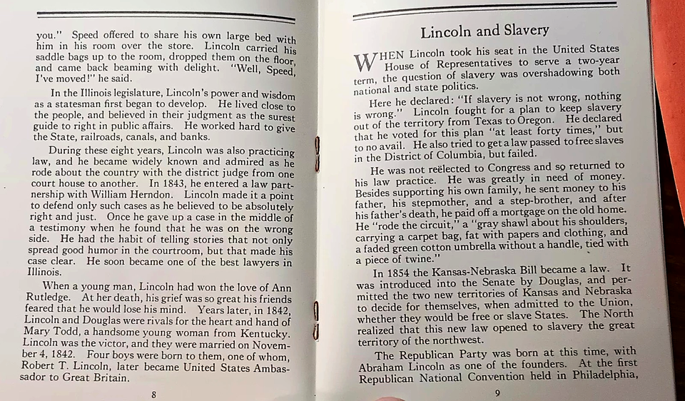 Vintage Abraham Abe Lincoln Booklets Pamphlets John Hancock Hesseltine ...
