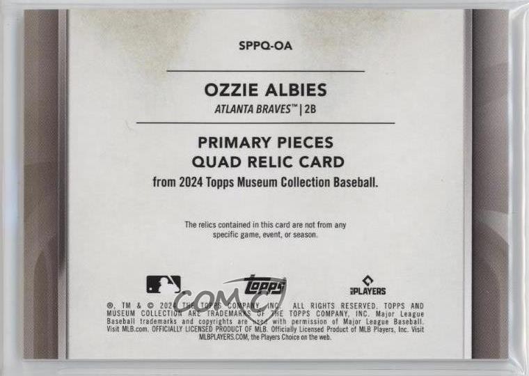 2024 Museum Collection Single-Player Primary Pieces Quad Relics /99 ...
