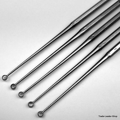 Set 5 Buck ear curette sharp straight Fig. 3 ENT 16 cm Surgical loop ...