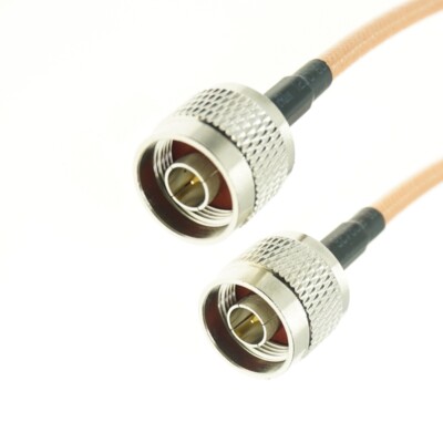 N Male to N Male Connector Plug Jumper RG400 M17/128 Lot RF Coaxial ...