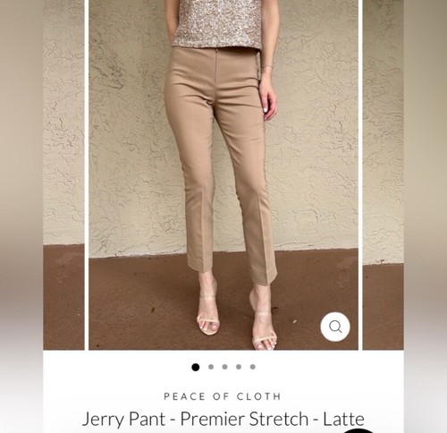 Jerry Pant- Premier Stretch Piece Of Cloth Pant In Latte | eBay