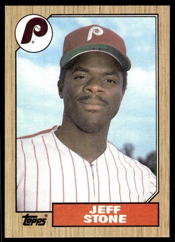 1987 Topps Baseball Card Jeff Stone Philadelphia Phillies #532 | eBay