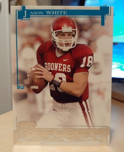 2005 JASON WHITE HIT *REFLECT SILVER* #18 ROOKIE HEISMAN TROPHY ...