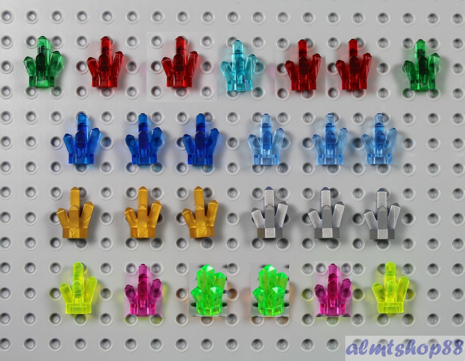 LEGO - Assorted Lot - Crystals Rocks Jewels Gems Stone Treasure Diamond ...