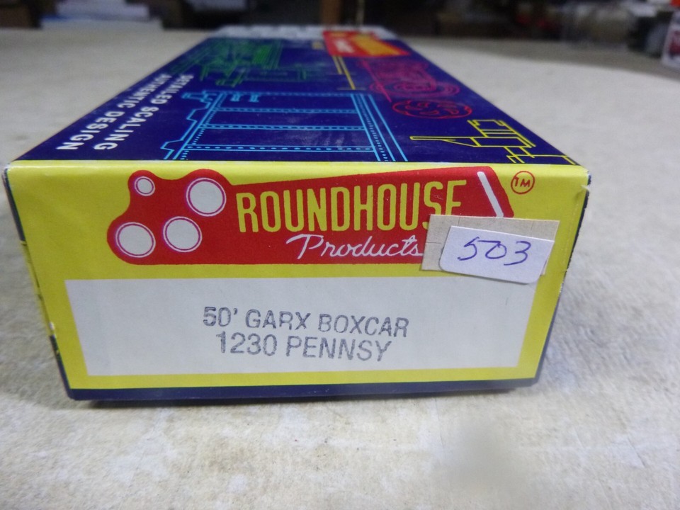 #503 HO-ROUNDHOUSE CAR KIT- PENNSYLVANIA 50' GARX BOX CAR | eBay