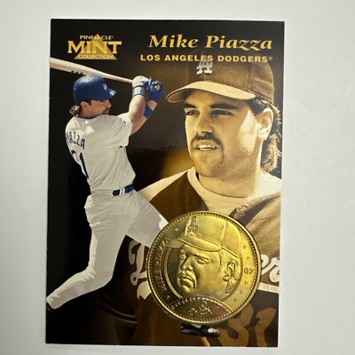 1997 Pinnacle Mint Collection Card w/Limited Edition Player Coin Mike ...