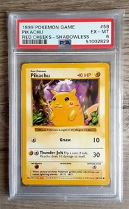 Pikachu 1999 Pokemon Game #58 Shadowless (Red Cheeks) Price Guide ...