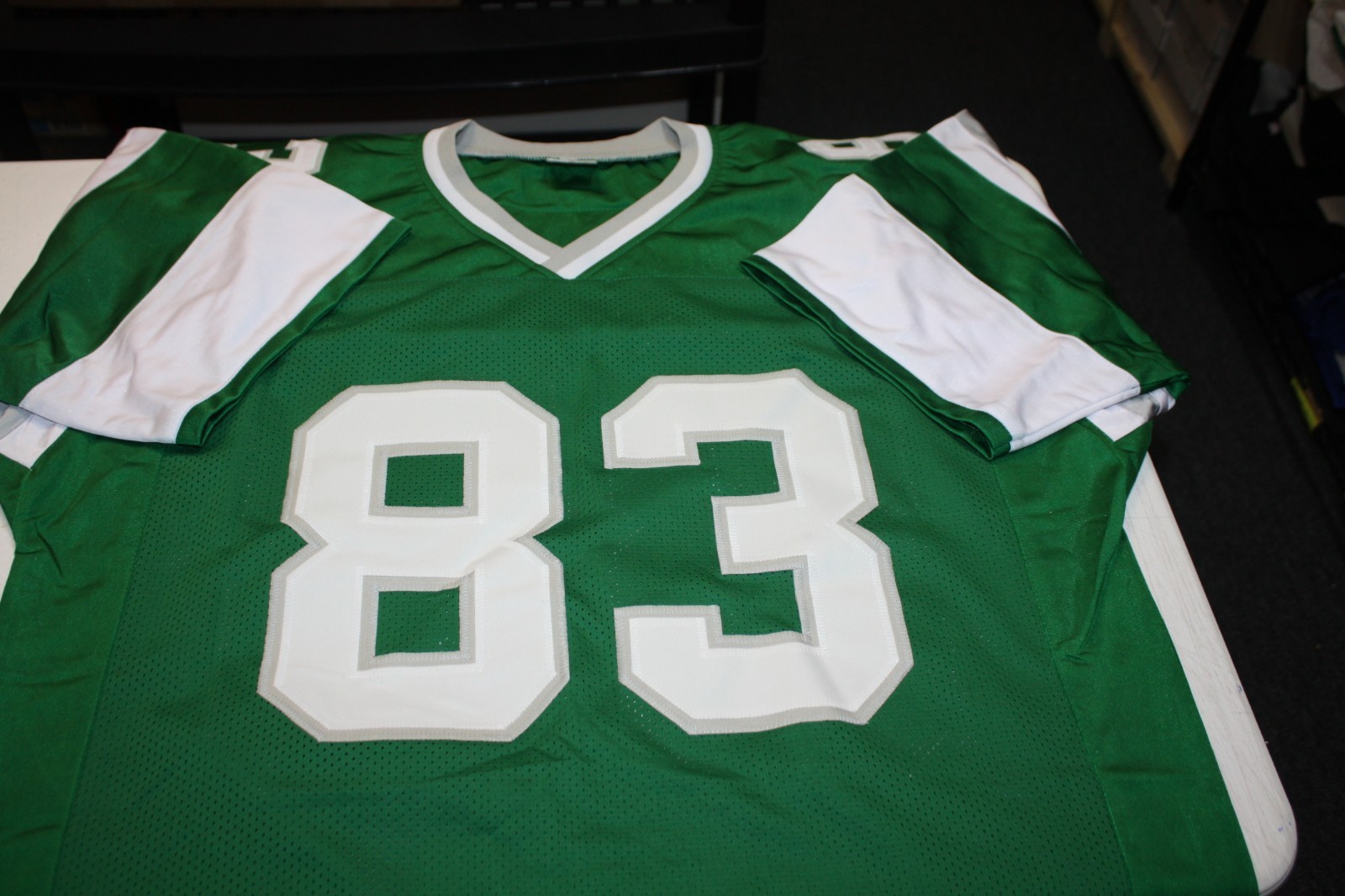 PHILADELPHIA EAGLES VINCE PAPALE #83 SIGNED JERSEY "INVINCIBLE" JSA ...