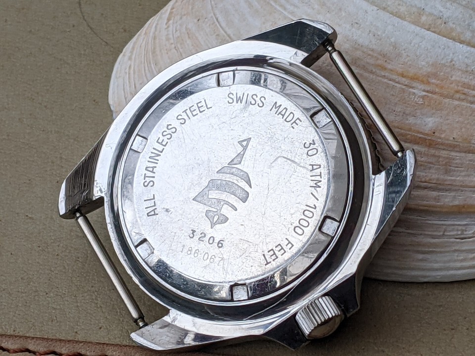 Vintage Chronosport Sea Quartz 1000 Day-Date Diver w/Monnin All SS Case ...