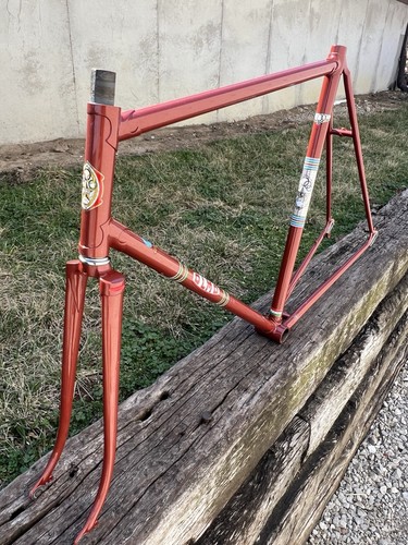 vintage 1960s OLMO Road Frame & Fork Set Campagnolo Dropouts Joe Bell ...