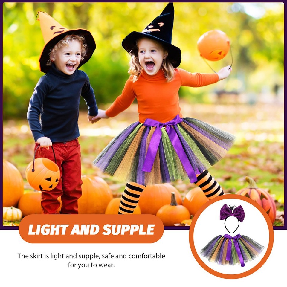 Spider Headband Set Girls Halloween Costume Toddler Tutu Skirt for ...