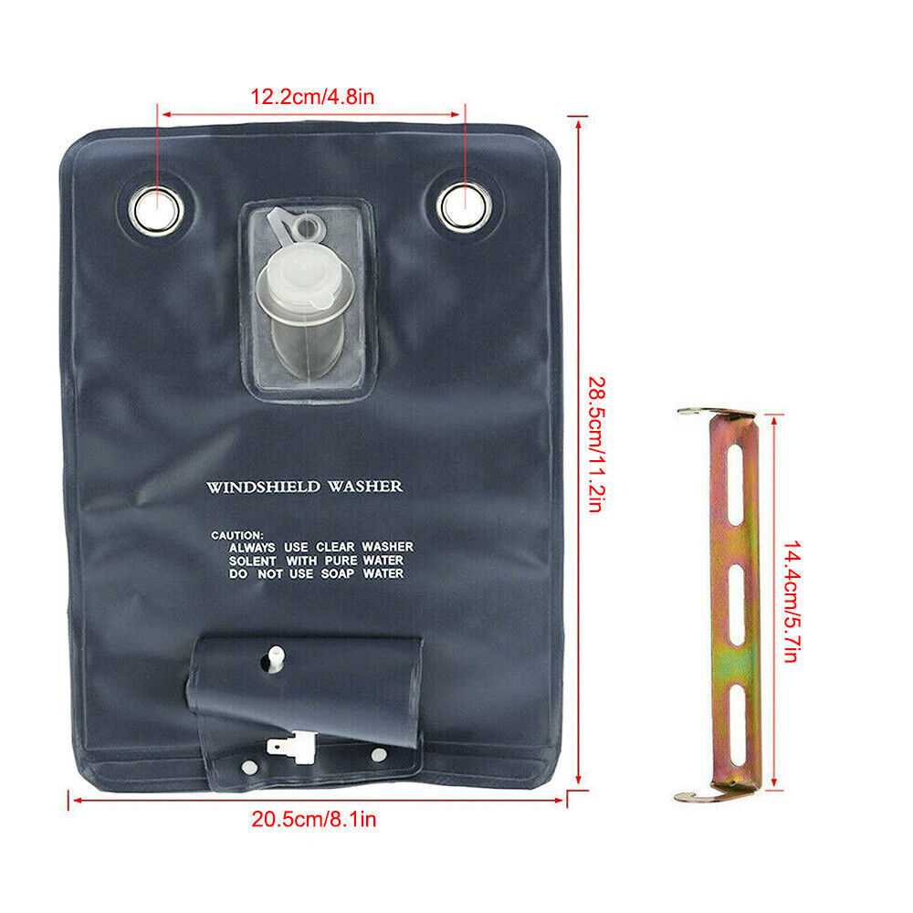 Automotive Universal Windscreen Washer Bottle Bag Kit with DC 12V Pump ...