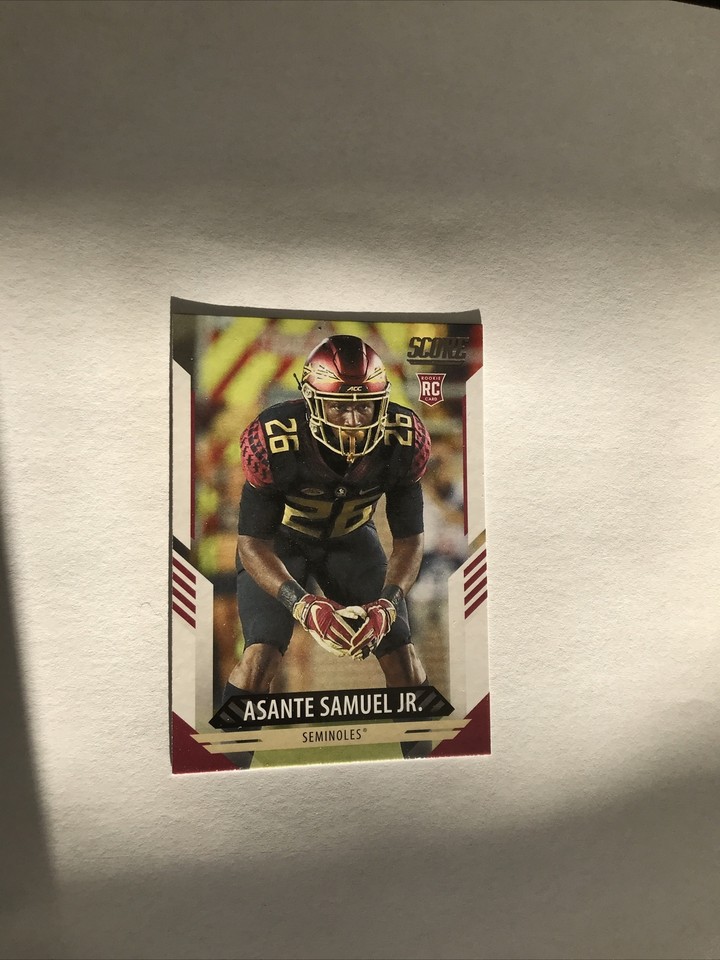 Asante Samuel Jr 2021 PANINI SCORE Rc ROOKIE Card Asante Samuel Jr NM ...