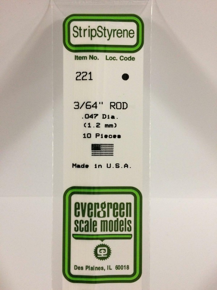 Evergreen Scale Models Styrene Plastic Strip Tubes Angles Rods Scratch ...