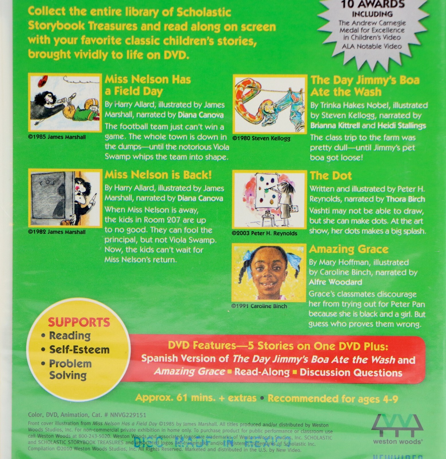 20 Animal Tales: Scholastic Storybook Treasures Classic Collection (DVD ...