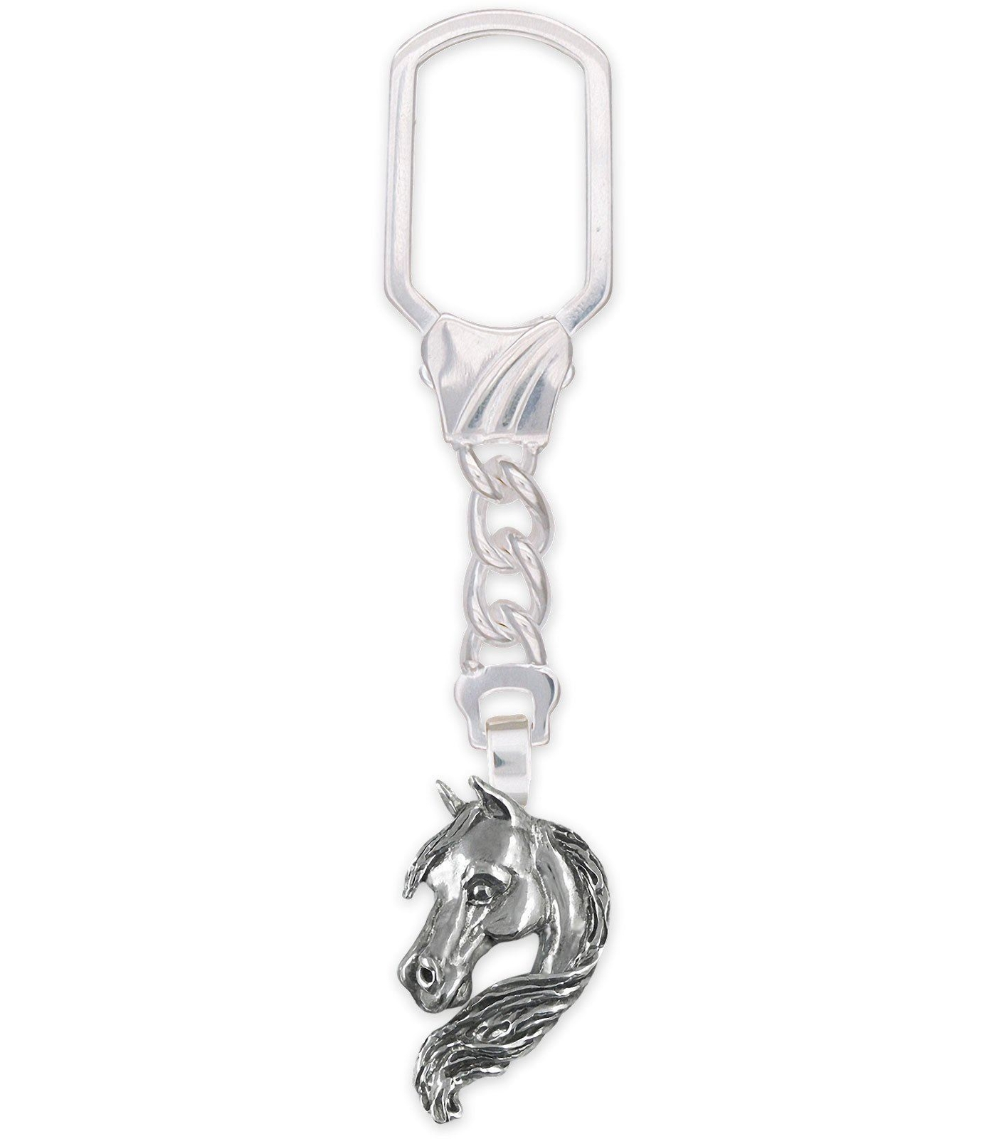 Horse Key Ring Jewelry Sterling Silver Handmade Horse Key Ring H3012-KR ...
