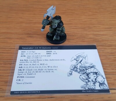 D&D Dungeons and Dragons Miniatures Giants of Lengend Tanarukk 59/72 ...