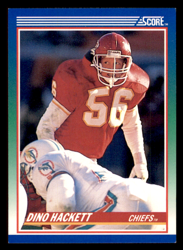 1990 Score Dino Hackett #42 Kansas City Chiefs | eBay