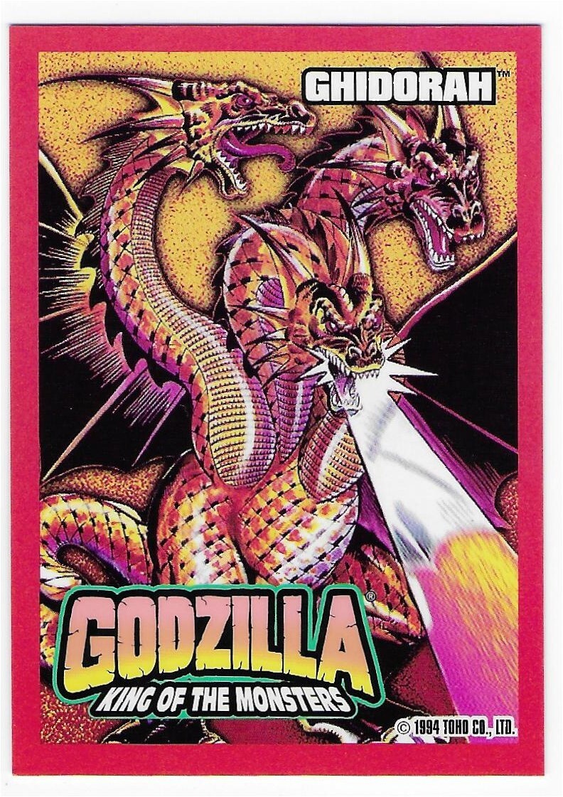 GODZILLA KING OF MONSTERS CARD #4 TRENDMASTERS TOY INSERT CARD TOHO ...