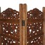 4 Panel Heavy Duty Carved Indian Screen Wooden + MDF Leaves Design Room ...