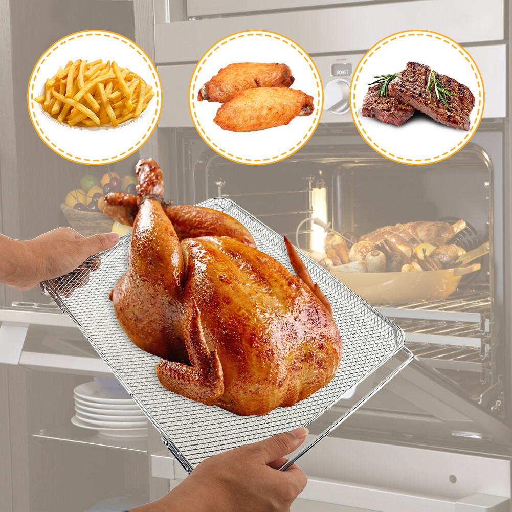 4pcs Replacement Food Tong Non Stick For Oven Air Fryer Basket Safe ...