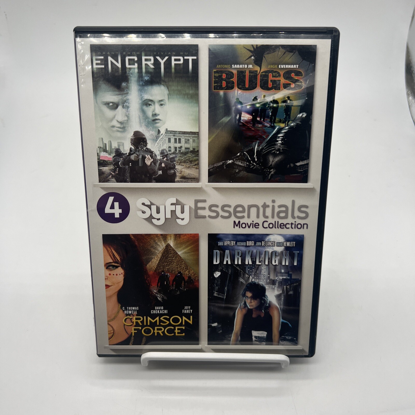 4 Syfy Essentials Movie Collection DVD: Encrypt/Bugs/Crimson Force ...