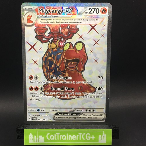 NM Magcargo ex 191/167 Full Art Ultra Rare Twilight Masquerade TWM | eBay