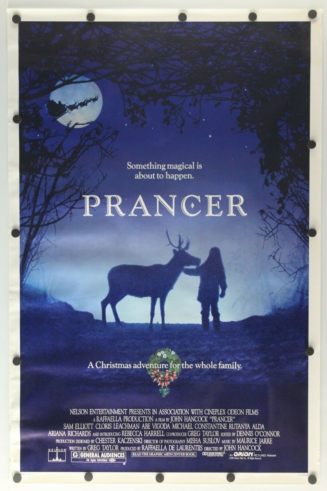 Prancer 1989 Single Sided Original Movie Poster 27" x 41" | eBay